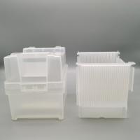 China 6 Inch 150mm Wafer Shipping Box PP Base Lid Cassette Set Transparent Color With High Compatibility for sale