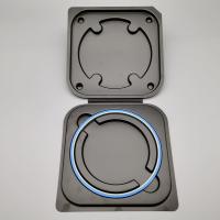China ESD Black Wafer Shipping Box Anti Static Matched With Hoop Ring Suitable For 4 Inch Wafer for sale