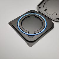 China ESD Black Wafer Shipping Box Anti Static Matched With Hoop Ring Suitable For 4 Inch Wafer for sale