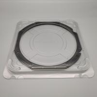 China Clamshell Style Wafer Cassette Carrier Plastic Frame Transparent Color With Visual Design for sale