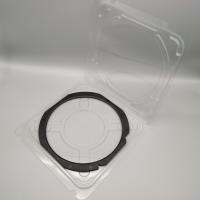 China Clamshell Style Wafer Cassette Carrier Plastic Frame Transparent Color With Visual Design for sale