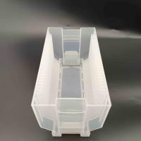 China Transparent Visual Rectangle Wafer Box With Lid And Bottom Conform To Low Gas Release And RoHS Standard for sale