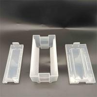 China Transparent Visual Rectangle Wafer Box With Lid And Bottom Conform To Low Gas Release And RoHS Standard for sale