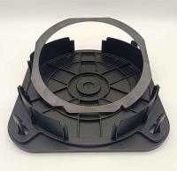 China 8 Inch Black Horizontal Wafer Shipper ESD Conductive PP Material With Good Sealing Performance for sale