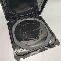 China Black Plastic Frame Single Wafer Shipper With Flex Frame And Blue Film For Protection And Storage for sale