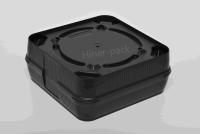 China 8 Inch Wafer Shipping Box Black Wafer Stack Boxes Antistatic Horizontal Used For Wafer Fab for sale
