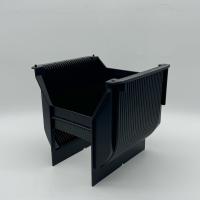 China 8 Inch Ultra Clean Wafer Cassette Box With 25 Capacity In Black ESD Protection Material for sale