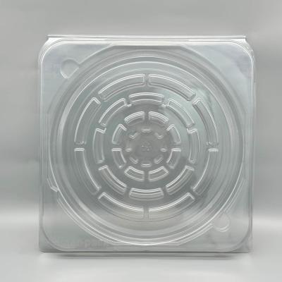 China 12 Inch Stackable Silicon Wafer Box Clear PS Material Rectangular With SGS Compliant for sale