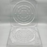 China 12 Inch Stackable Silicon Wafer Box Clear PS Material Rectangular With SGS Compliant for sale