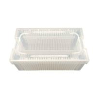 China 3 Inch Surface Resistance Multi Vertical Carrier With Ultra Clear PP For Wafer Shipping for sale