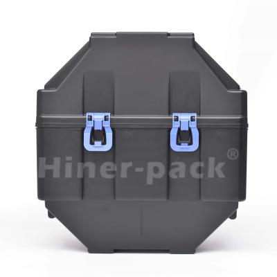 China For 25PCS 12 Inch Wafer Flex Frame Shipper Conductive PP Black Wafer Storage Box for sale
