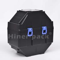 China For 25PCS 12 Inch Wafer Flex Frame Shipper Conductive PP Black Wafer Storage Box for sale