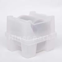 China Transparent PP Material Vertical Style Wafer Holder 8'' Wafer Shipping Box For Silicon Wafer for sale