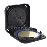 China Horizontal 300mm Wafer Carrier Canisters Box Conductive Black PP Material for sale