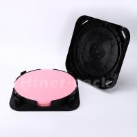 China Horizontal 300mm Wafer Carrier Canisters Box Conductive Black PP Material for sale