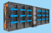 China Air Cooled 220V 50Hz 31KW Server Rack Cooling Unit Single Phase for sale