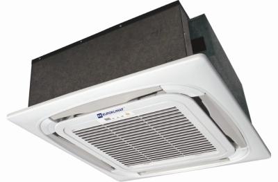 China Ultra thin Chilled Water 4 Way Air Flow Cassette Fan Coil Unit Wide Angle for sale