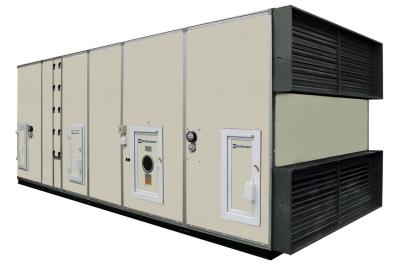 China 50 mm PU Insulation Double Skin Modular Fresh Air Handling Unit With Heat Recovery Wheel for sale