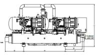 China Residential R134a 1419KW Water Cooled Screw Chiller Heat Pump System for sale