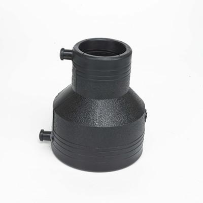 China PE100 HDPE Pipe Fittings Welding Electrofusion Reducer 200*110mm for sale