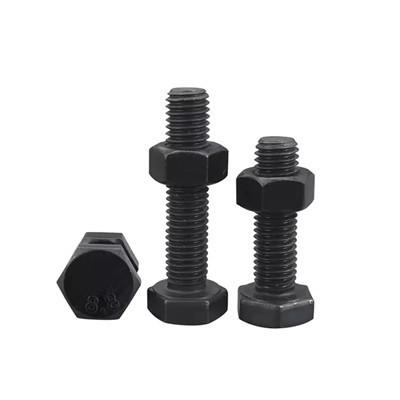 China 8.8 Grade Industrial Steel Pipe Fittings M6-M16 M10 DIN933 934 Hex Bolts for sale