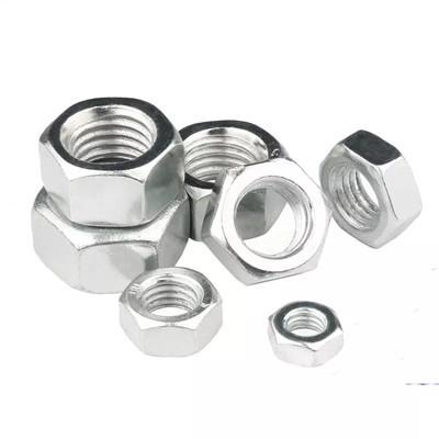 China DIN934 SS304 316 Industrial Steel Pipe Fittings Galvanized SS Hex Nuts for sale