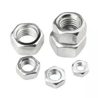 China DIN934 SS304 316 Industrial Steel Pipe Fittings Galvanized SS Hex Nuts for sale