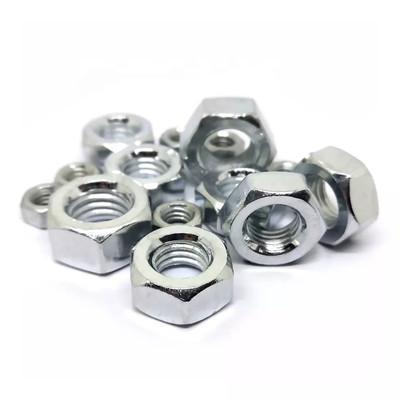 China M4 M5 M6 M8 M10 M12 Stainless Steel Hexagon Nuts Galvanized for sale