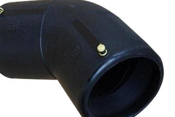 China 45 Degree HDPE Elbow Electrofusion Fittings For Water for sale