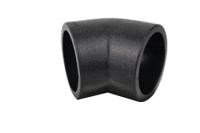China Elongation at break water supply pipe 45 ° butt elbow of HDPE pipe fittings for sale
