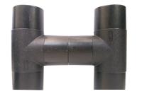 China Heating plate cool down butt reducing tee of HDPE pipe fittings for sale