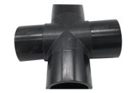 China Micro sprinkler irrigation steel clamp socket cross HDPE pipe fittings for sale