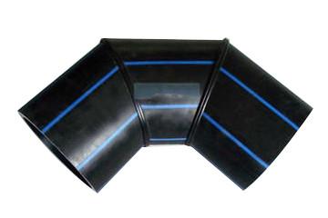 China Oil And Natural Gas Welding Butt HDPE 90 Degree Elbow for sale