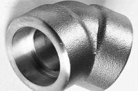 China ISO9001 45 Degree Elbow SS Socket Weld Fittings for sale
