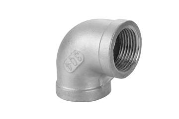 China Threaded Long Radius Elbow 90 Degree SS Plumbing Fittings for sale