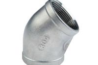 China 316L 4 Threaded Elbow Stainless Steel Pipe Fittings for sale