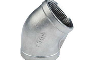 China 316L 4 Threaded Elbow Stainless Steel Pipe Fittings for sale