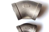 China 316L 4 Threaded Elbow Stainless Steel Pipe Fittings for sale