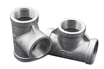 China Oil  Threaded 316L Tee Stainless Steel Pipe Fittings for sale