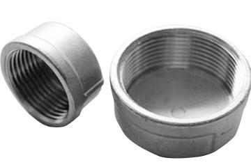 China Full size 1.5 SS304L Stainless Steel Threaded Pipe Cap for sale