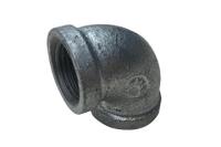 China 90 Degree Black Iron Pipe Union Malleable Iron Elbow for sale