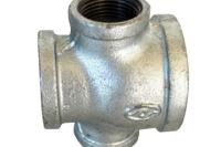 China ISO9001 Cross Galvanized Malleable Iron Pipe Fittings for sale