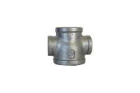China Cross Galvanised Malleable Iron Pipe Fittings for sale