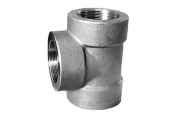 China Pipe Threaded Tee Cs Carbon Steel Forged Fittings for sale