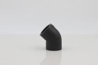 China Elongation At Break Water 45 ° Butt Elbow HDPE Pipe Fittings for sale