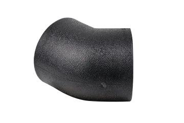 China Elongation At Break Water 45 ° Butt Elbow HDPE Pipe Fittings for sale