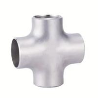 China ASTM B16.9 4 Way Stainless Steel Pipe Fittings Black Stainless Steel Cross for sale