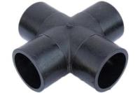 China Screw Connected Thermoplastic Resin HDPE Cross Tee for sale