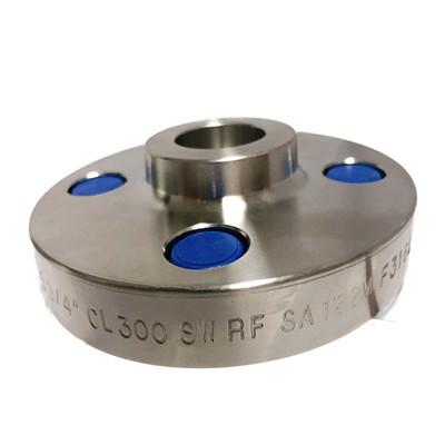 China SW 300# ASTM A182 F304H ANSI Stainless Steel Flanges SW Flange for sale
