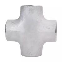 China DIN 4 Inch Stainless Steel Pipe Fittings SS304 4 Way Welded Cross for sale